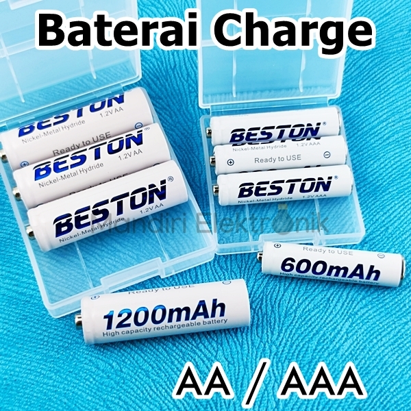 Jual Baterai Batre Charge Cas AA AAA Beston Rechargeable Battery A2 A3 ...