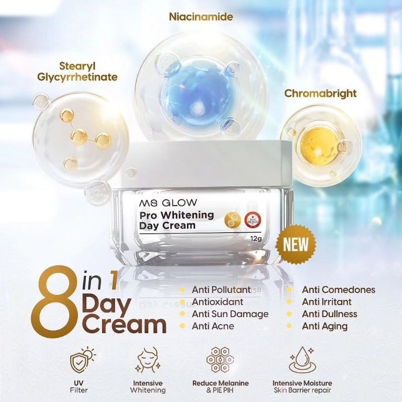 Jual PRO WHITENING DAY CREAM MSGLOW | Shopee Indonesia