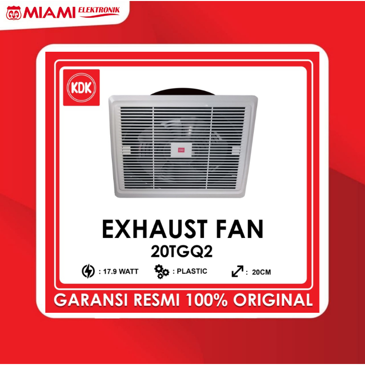 Jual Ceiling Exhaust Fan KDK 20TGQ Kipas Plafon 8inch | Shopee Indonesia
