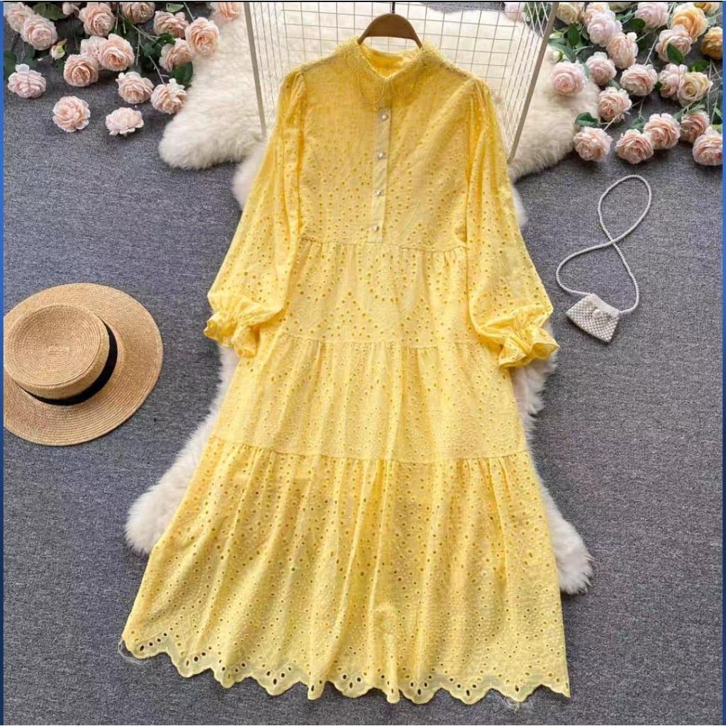 Jual SALE MURAH DRESS 59000 3M THREE M ZANELE EMBROIDERED COTTON KATBOL ...