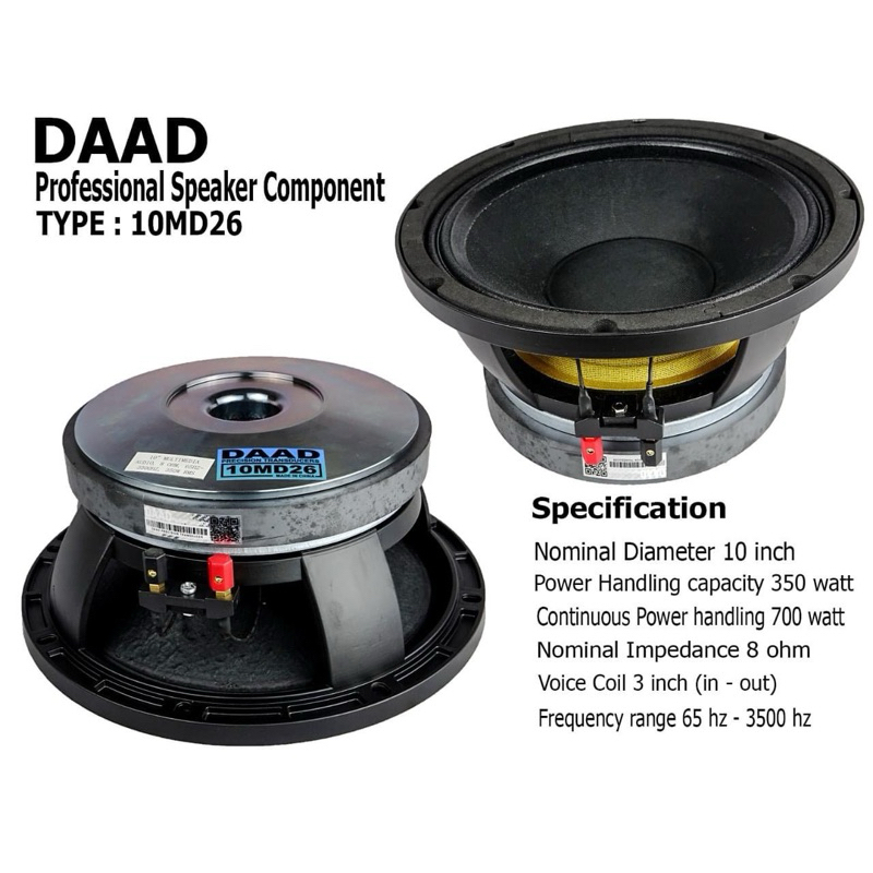 Jual Speaker DAAD 10md26 10 md26 original | Shopee Indonesia