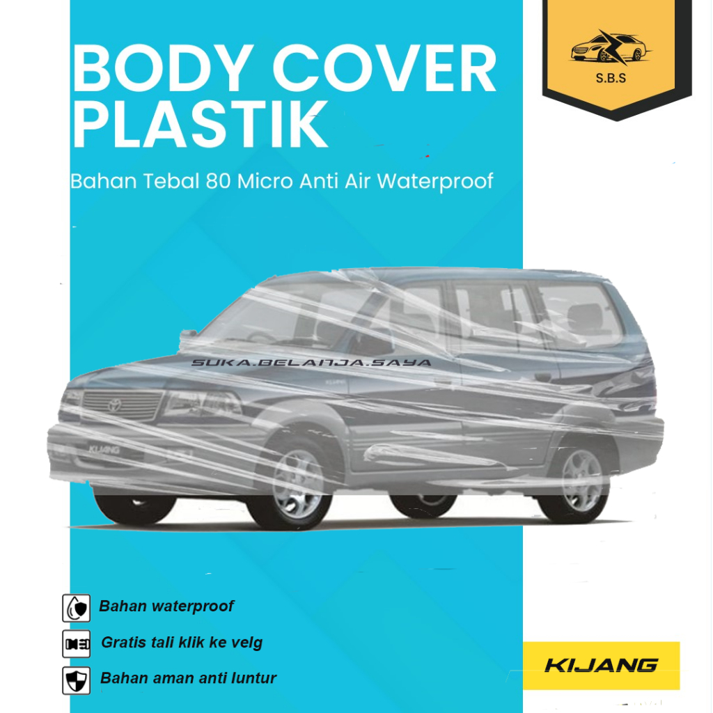 Jual Transparan Body Cover Mobil Kijang long Sarung Mobil Kijang long ...