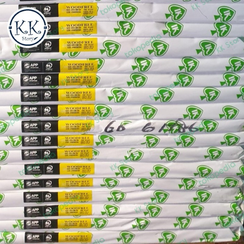 Jual Kertas HVS Putih 61cm x 86 cm 60 GSM 1 rim (500 lembar) | Shopee ...