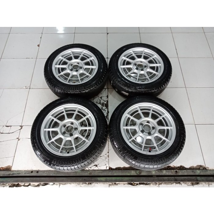 Jual VELG MOBIL SECOND BOAFEO HSR RING 16 LEBAR 7 PCD 5X100 + BAN 205 55 R16 | Shopee Indonesia