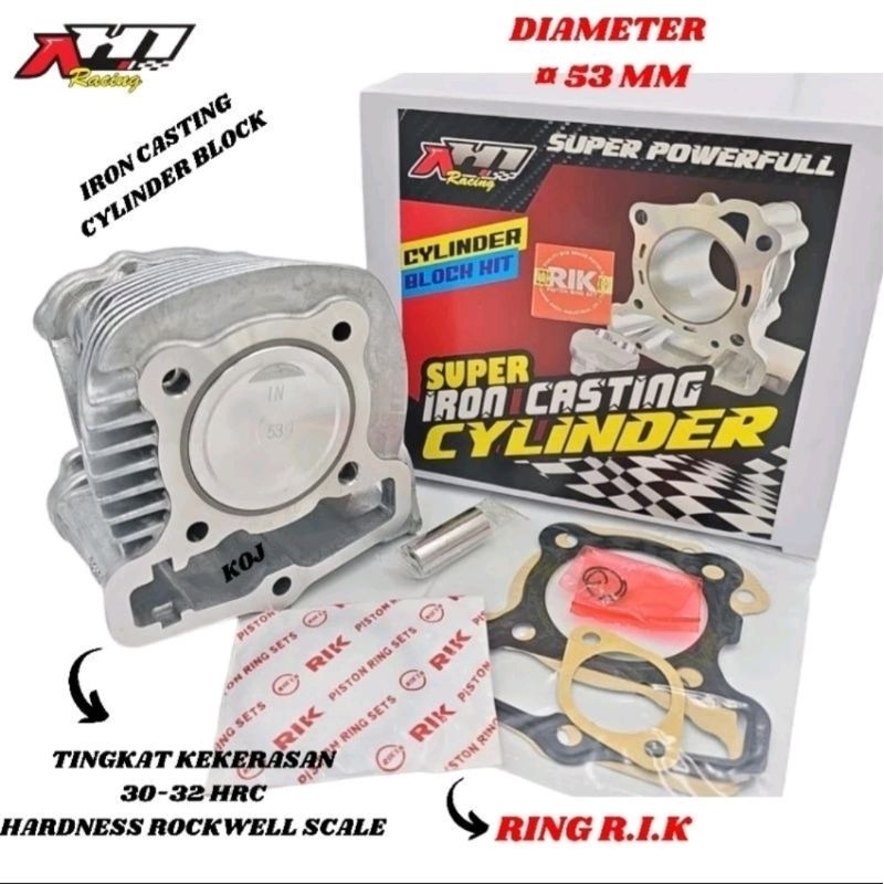 Jual BLOK BORING SEHER BORE UP AH1 GENIO NEW BEAT LED DELUXE NEW SCOOPY 2021 | Shopee Indonesia