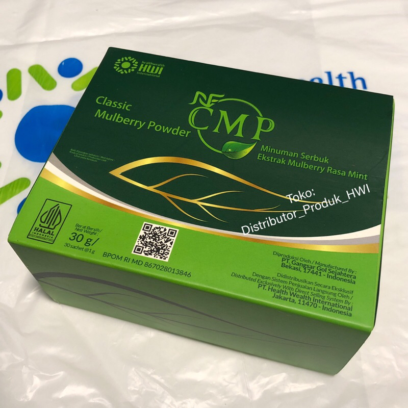 Jual CMP HWI ORIGINAL Asli 100% isi 30 sachet / NF CMP Rasa Mint DAUN ...