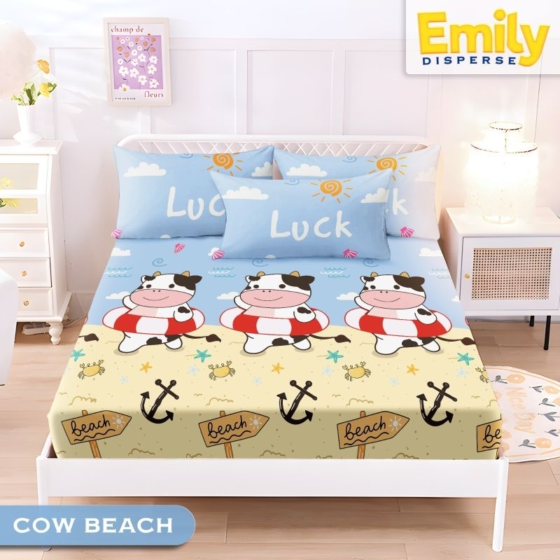Jual BISA COD SPREI COW BEACH SAPI ANAK LUCU MINIMALIS AESTHETHIC 180 X ...