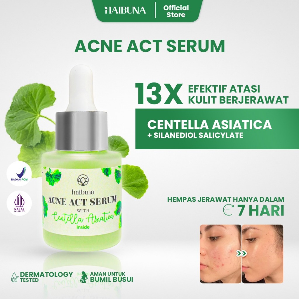 Jual Haibuna Acne Act Serum - Acne Treatment Serum 20ml Serum Wajah ...