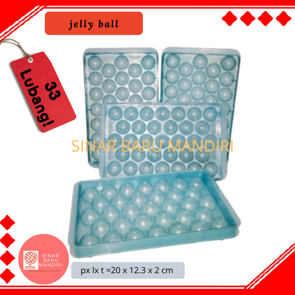 Jual Cetakan Es Batu Jelly Bulat Besar / Cetakan Jelly Ball / Cetakan ...
