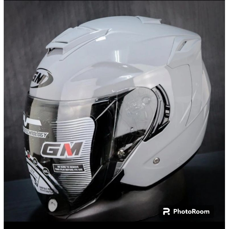 Jual GM FURY WARNA SOLID HELM OPEN FACE TERMURAH | Shopee Indonesia