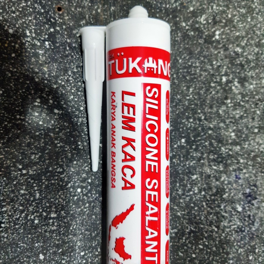 Jual LEM SILICONE SEALANT BENING CLEAR ASAM PAK TUKANG 300 GR MULTI ...