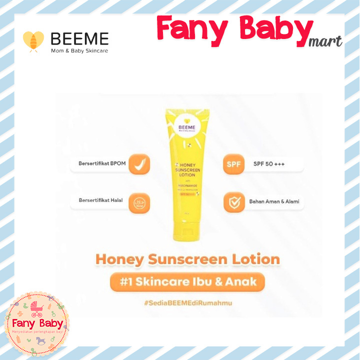 Jual BEEME HONEY SUNSCREEN LOTION WITH NIACINAMIDE SPF 50 +++ | Shopee ...