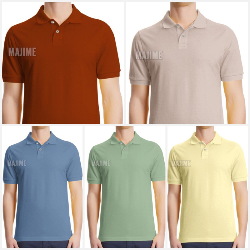 Jual MAJIME Men - Polo Shirt/ Kaos Polo Kerah Polos Dewasa Pria Wanita Lengan Pendek S-XXL ...
