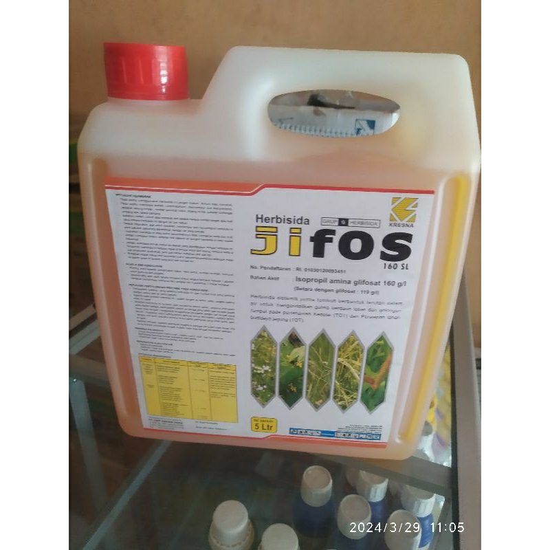 Jual Herbisida Sistemik JIFOS 160 SL 5 Liter, Basmi rumput sampai akar ...