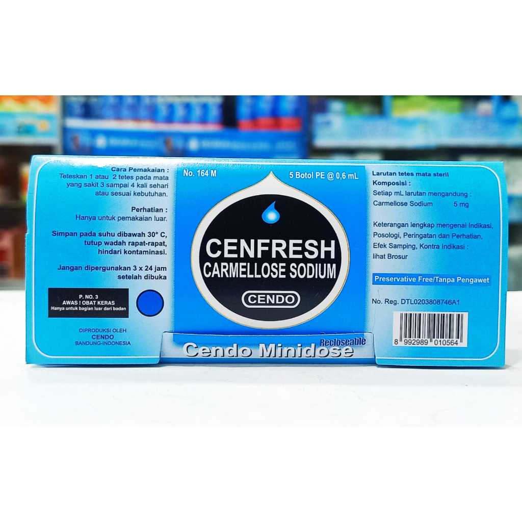 Jual CENDO 𝐂𝐄𝐍𝐅𝐑𝐄𝐒𝐇 𝐌𝐃 / 𝐌𝐈𝐍𝐈𝐃𝐎𝐒𝐄 𝐒𝐓𝐑𝐈𝐏 (𝟓𝐗𝟎,𝟔𝐌𝐋) - Meredakan Mata ...