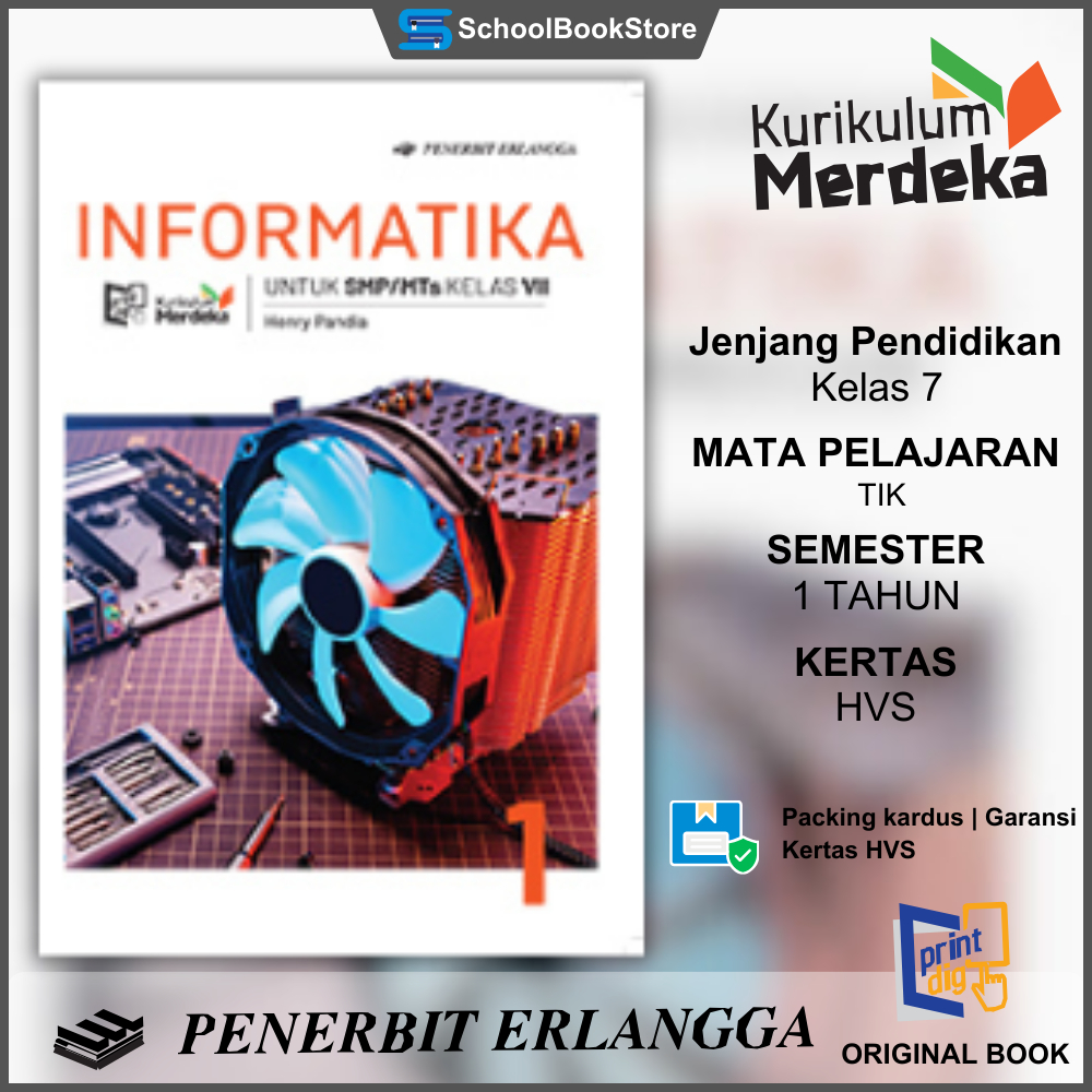 Jual Buku Paket INFORMATIKA KELAS 7 SMP MTS KURIKULUM MERDEKA Kumer Kurmer Untuk Anak Murid ...