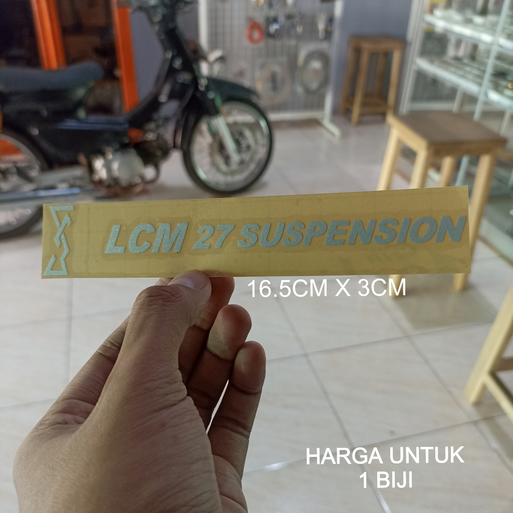 Jual Sticker Stiker Shock LCM 27 SUSPENSION Cutting (1Pcs) | Shopee ...