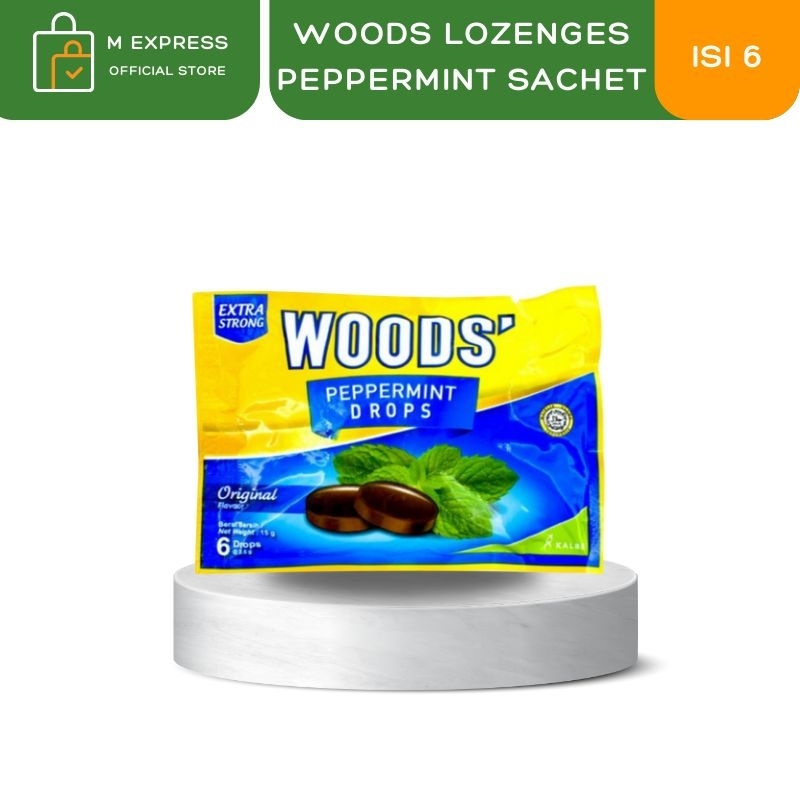 Jual MEGAMART | WOODS LOZENGES PEPPERMINT - Permen Obat Batuk Pelega ...