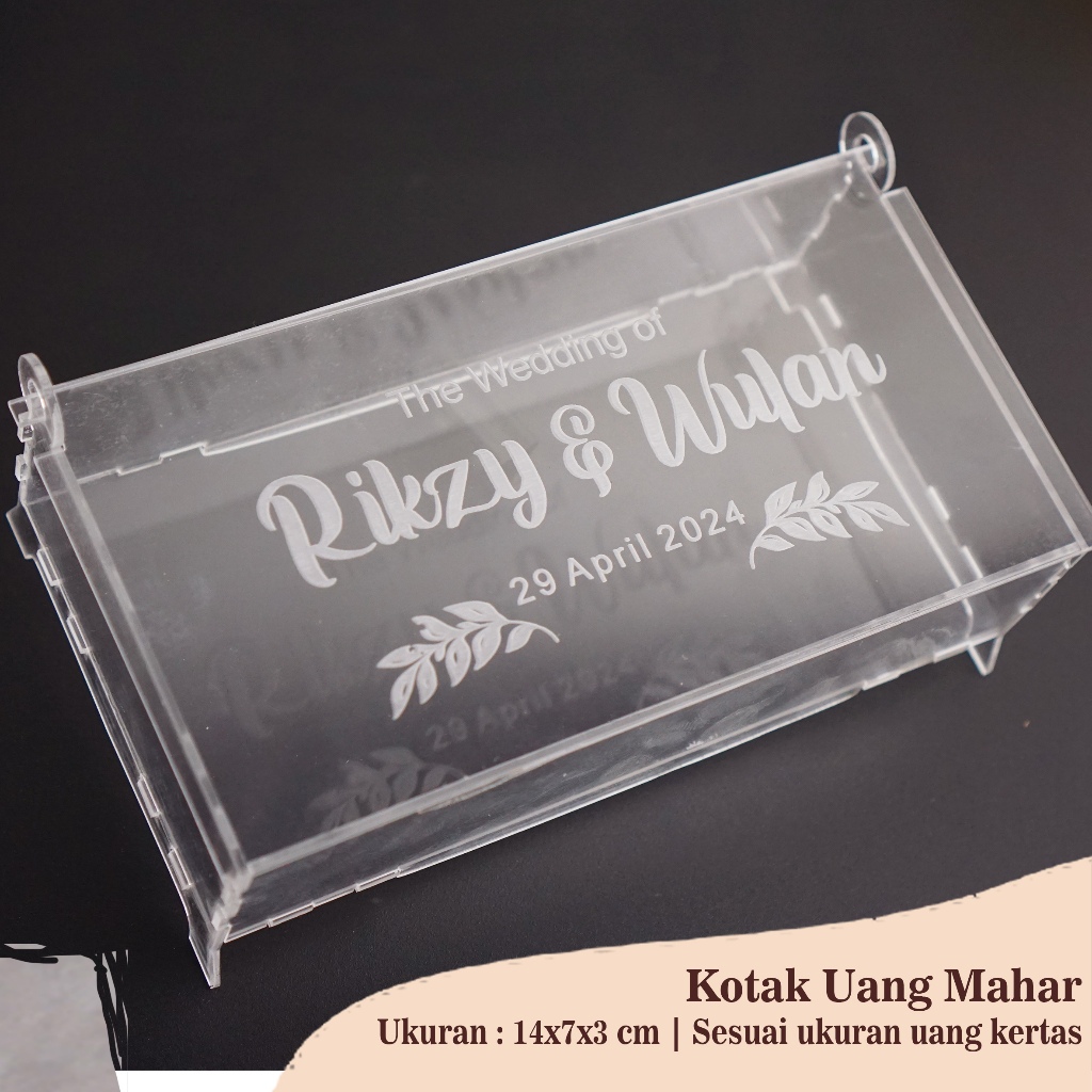 Jual Kotak Uang mahar seserahan, Box uang mahar Akrliik | Shopee Indonesia