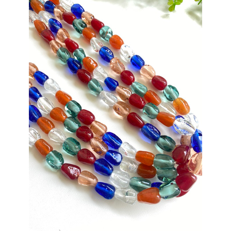Jual Manik Segi Enam / indonesian beads / java glass beads / manik kaca ...