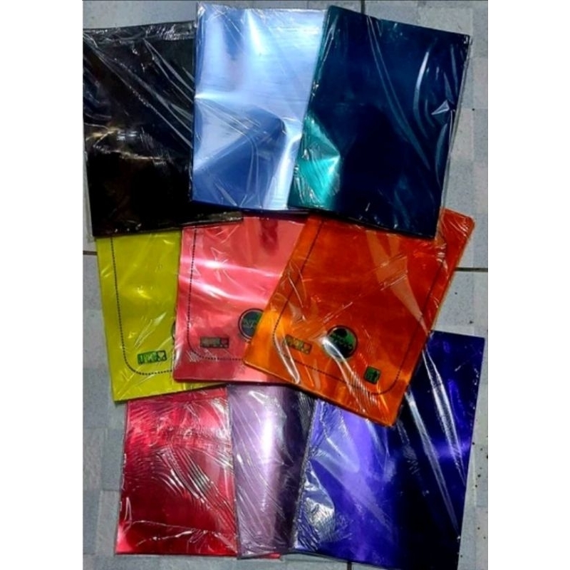 Jual (20 Lembar) Cover Mika F4 warna tebal 0.07 micron /Plastik Jilid ...