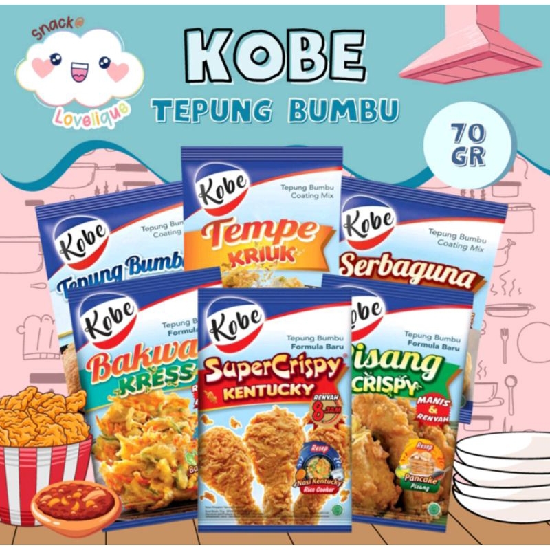 Jual Kobe Tepung Bumbu Crispy instan serbaguna Semua Rasa 100g | Shopee Indonesia