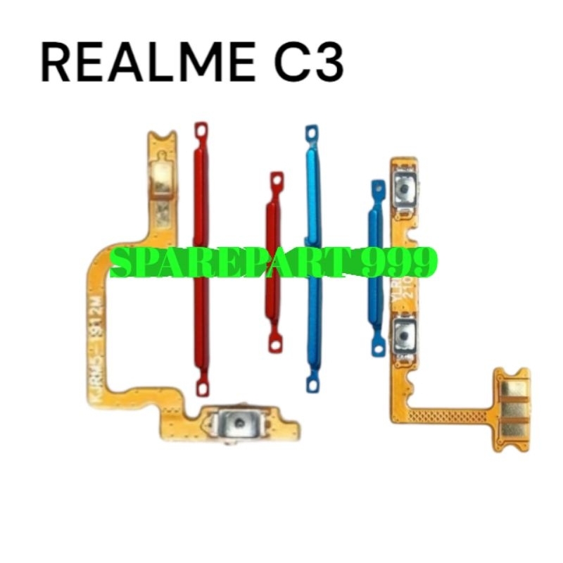 Jual TOMBOL SET + FLEXIBEL ON OFF VOLUME REALME C3 | Shopee Indonesia