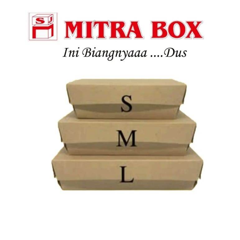 Jual box snack makanan kotak snack GS laminasi KRAFT ukuran S M L ISI ...