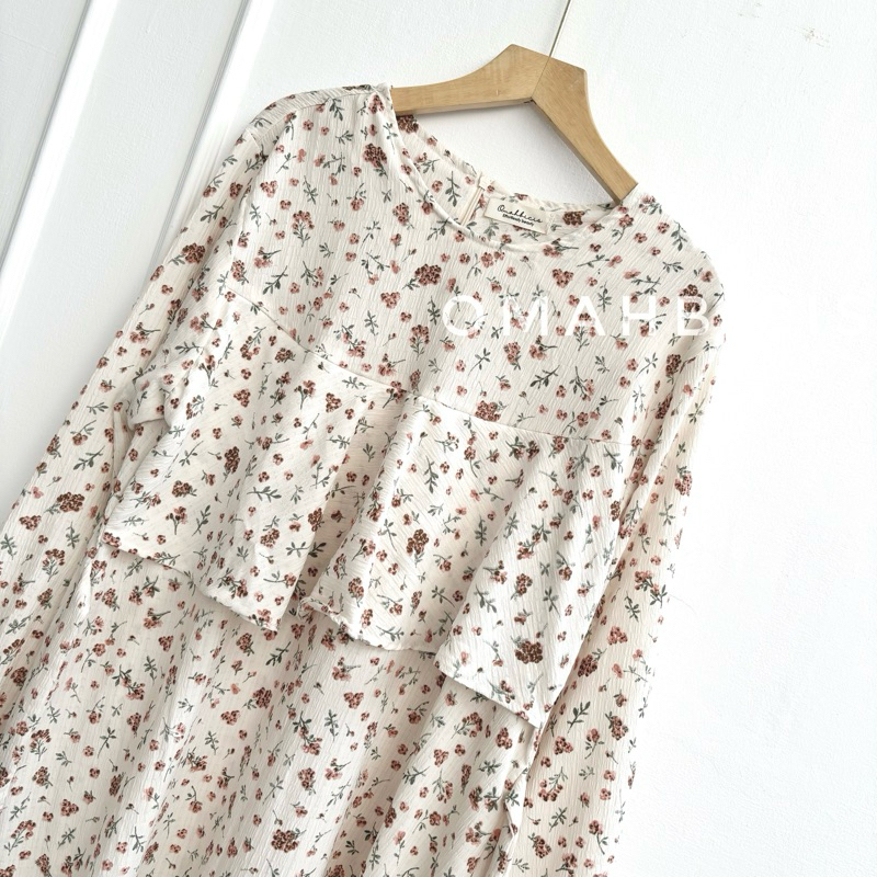 Jual Himari Dress korean vintage- Dress Korea- Dress crinkle - Dress ...