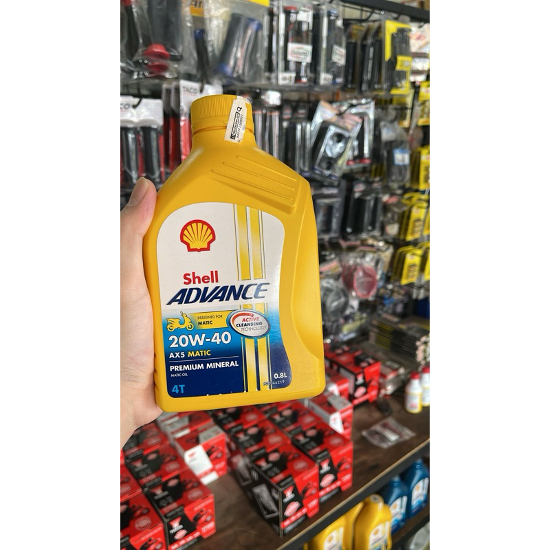 Jual OLI SHELL ADVANCE 20W-40 AX5 premium mineral 0,8 liter MATIC ...