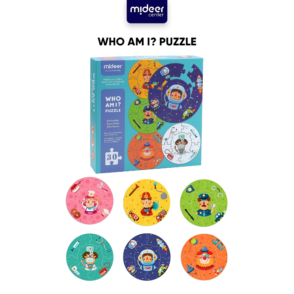 Jual Mideer Round Puzzle - Who Am I? Mainan Edukasi Anak Ide Kado Anak ...