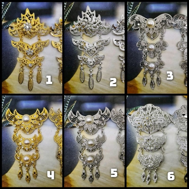 Jual kumpulan bros kutubaru kebaya 3 susun, bros jawa, bros betawi ...