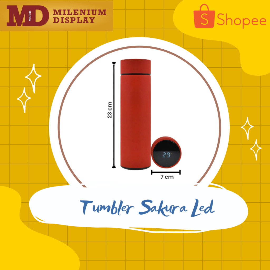 Jual Tumbler/Botol/Termos Sakura Led | Shopee Indonesia