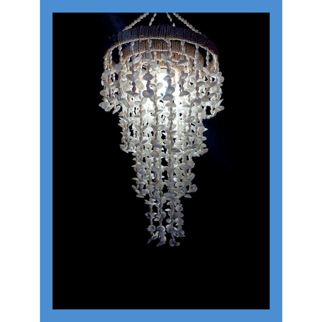 Jual dekorasi lampu gantung kerang model rumbai diameter 25 cm Dekorasi ...