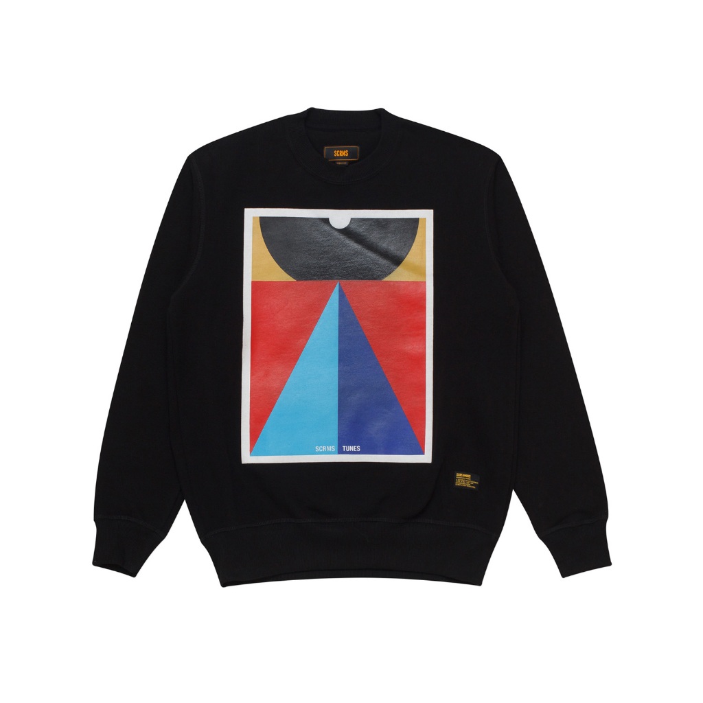 Jual Screamous Sweater Pria Crewneck TUNES BLACK | Shopee Indonesia