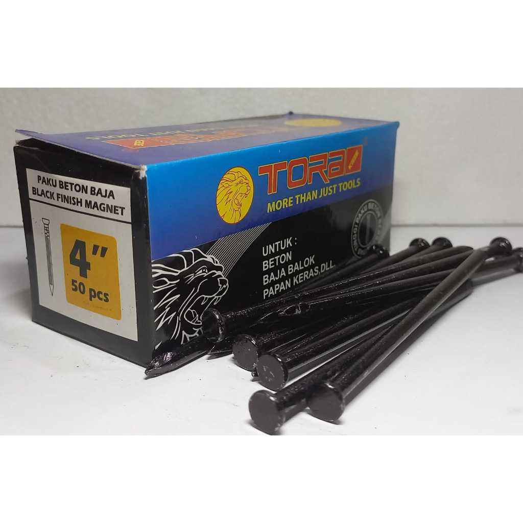 Jual Paku beton hitam Tora10cm (4") | Shopee Indonesia