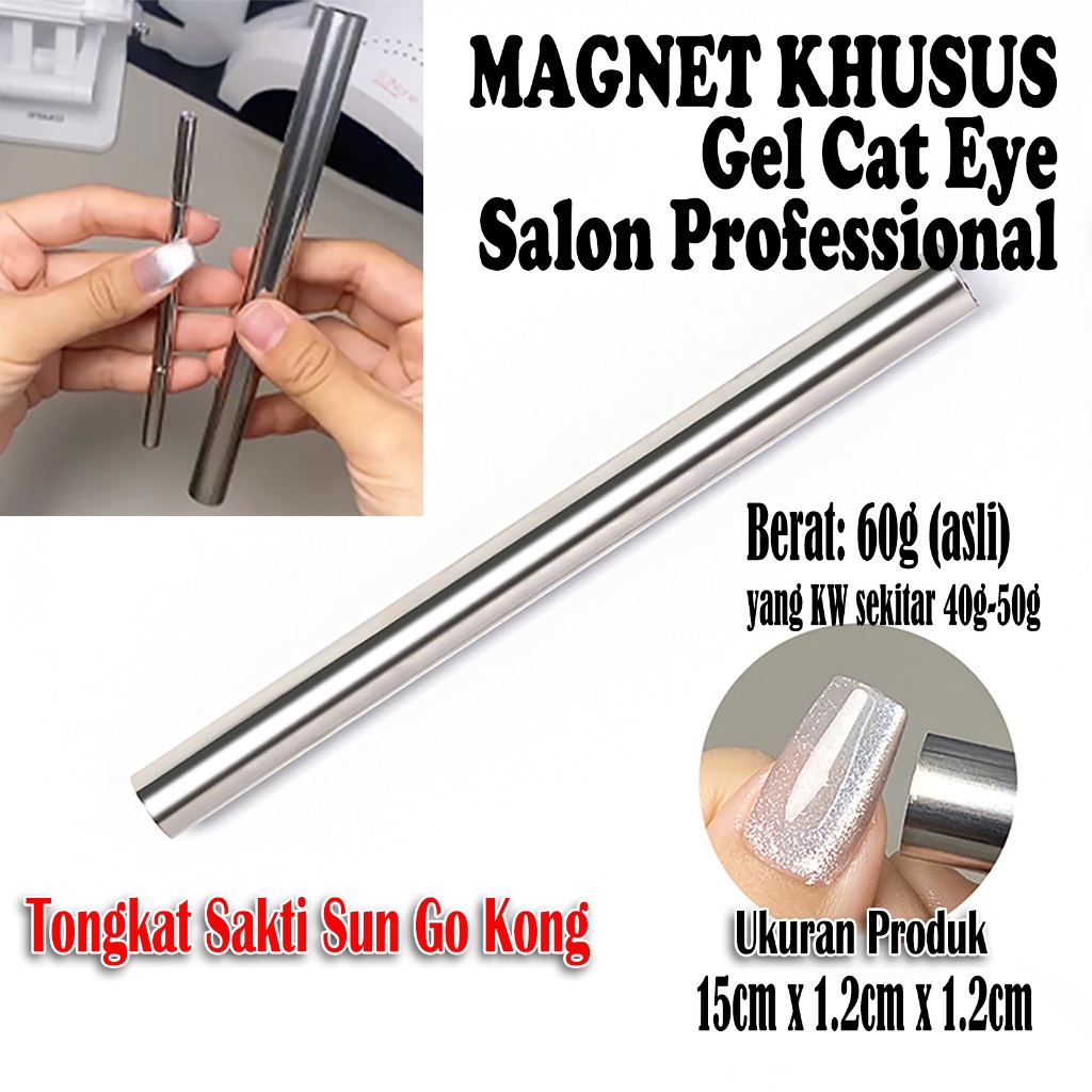 Jual Magnet Silinder Panjang "Tongkat Sakti" Cat Eye Gel Polish ...