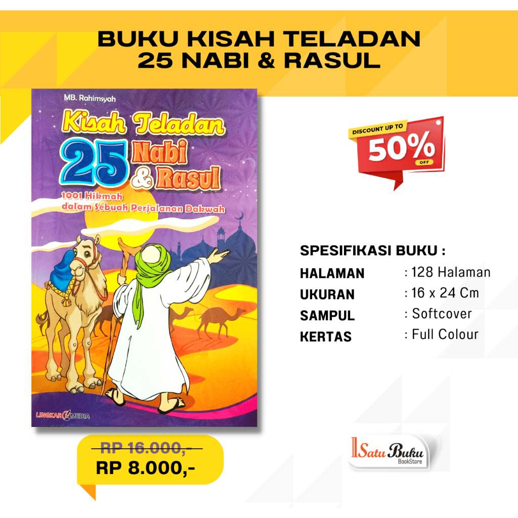 Jual Buku Cerita Islami Anak - Buku Kisah Teladan 25 Nabi Dan Rosul | Shopee Indonesia