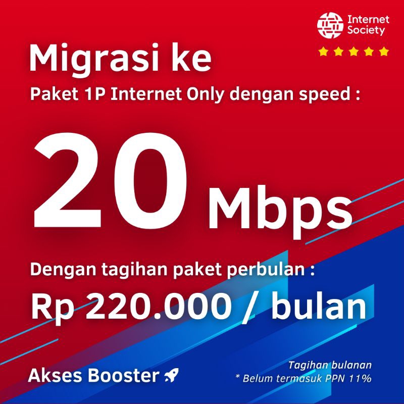 Jual Migrasi Paket Indihome | Speed 10 - 100 Mbps | 1P Internet Only ...