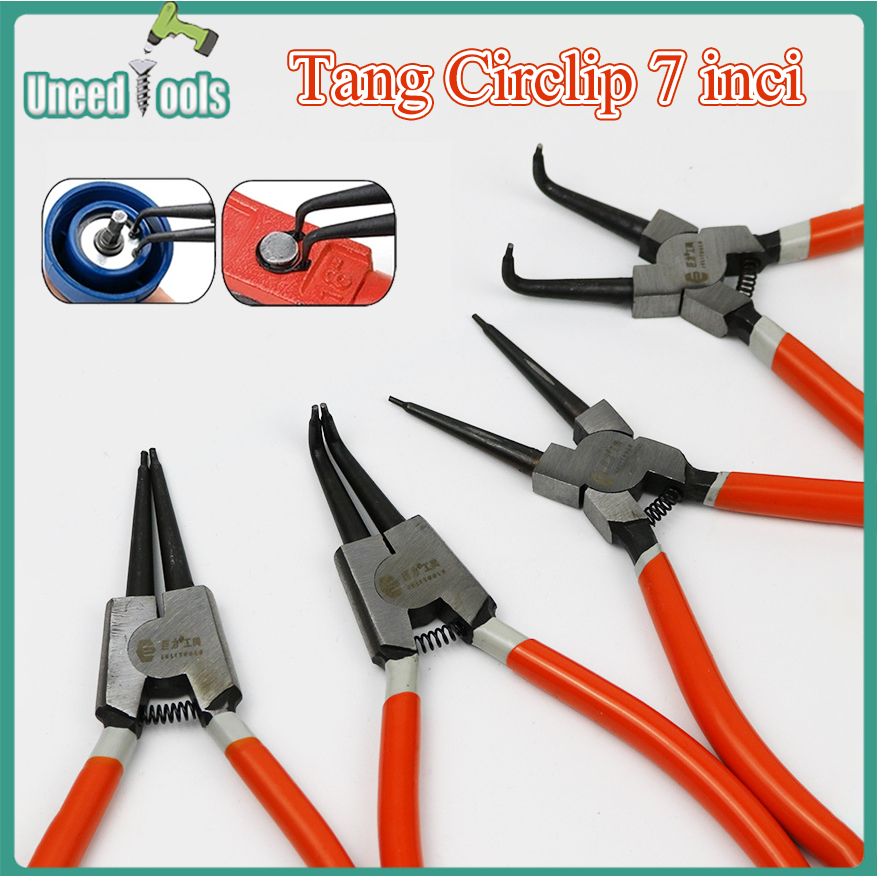Jual UneedTools Tang Snap Ring 7inch STI STE BTI BTE Lurus Tutup Tang ...