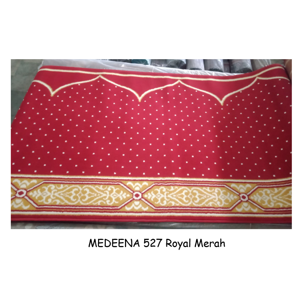 Jual Sejadah Roll Karpet Mesjid Mushola Medeena ukuran 105 cm x 570 cm Sajadah Tebal | Shopee ...