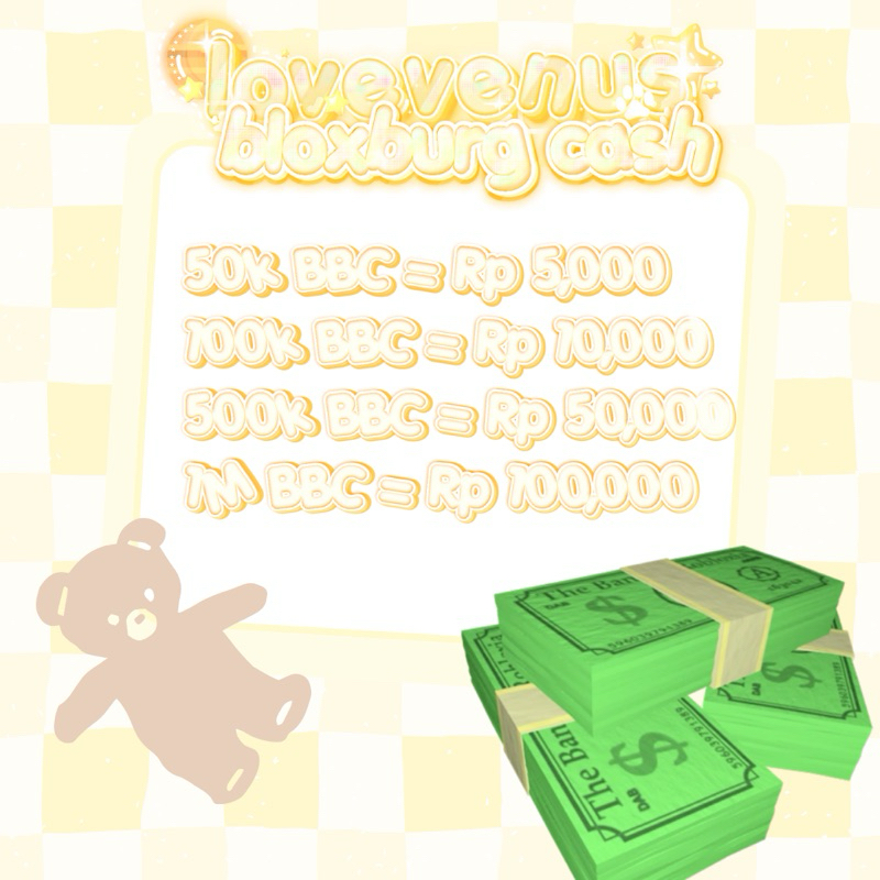 Jual Trusted Uang Bloxburg Bloxburg Cash Murah Bonus Shopee