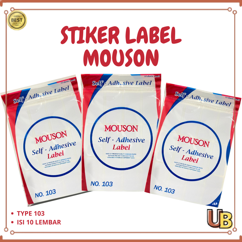 Jual UB Label Stiker Sticker Self Adhesive Labels Stiker Tempel No 103 ...
