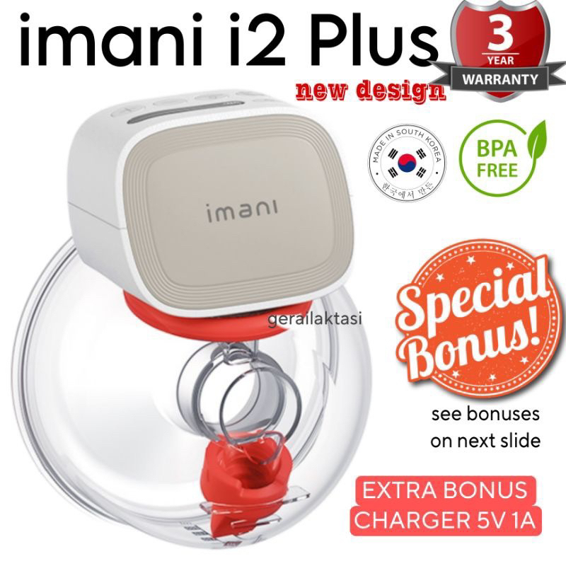 Jual Imani i2 plus Pump / breast funnel set / preloved / very new ...