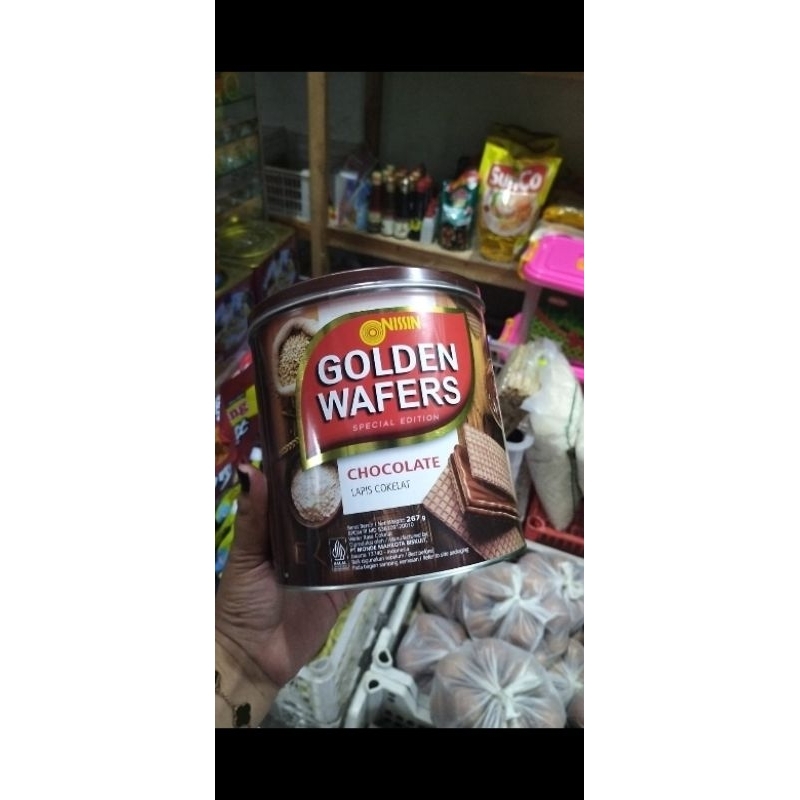 Jual Nissin Golden wafers 1 Dus | Shopee Indonesia