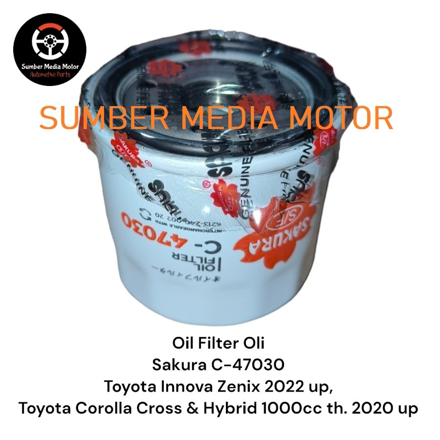 Jual Sakura Oil Filter Oli C-47030 Toyota Innova Zenix 2000cc tahun ...