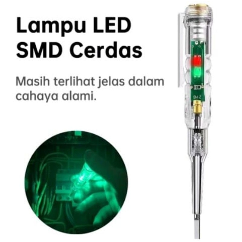 Jual Tespen openg Listrik Test Tester Dual Led Minus Tes Pen Kabel ...