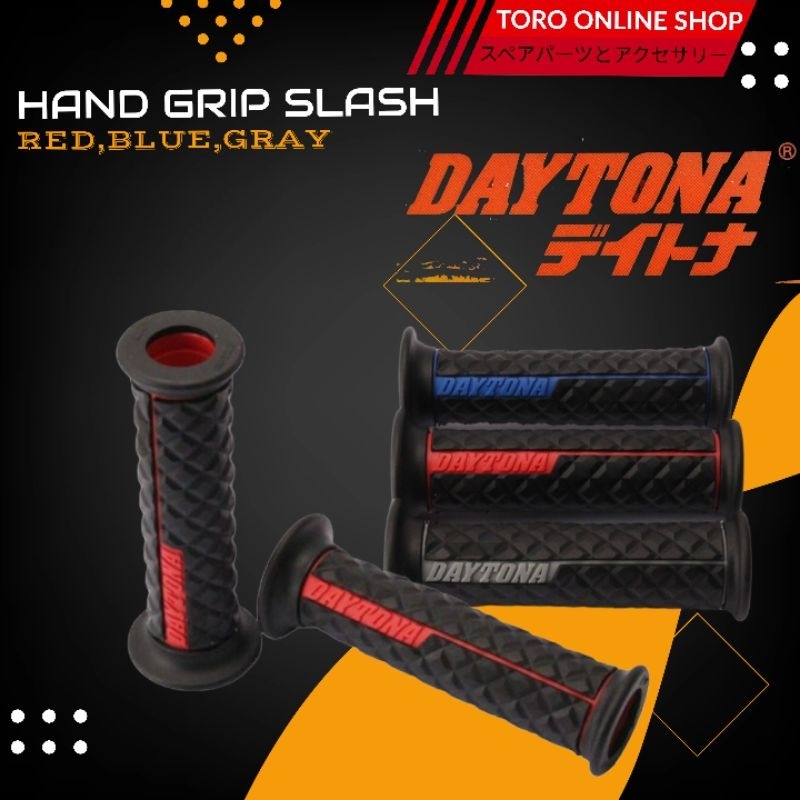 Jual daytona hand grip slash universal semua motor grip karet empuk ...