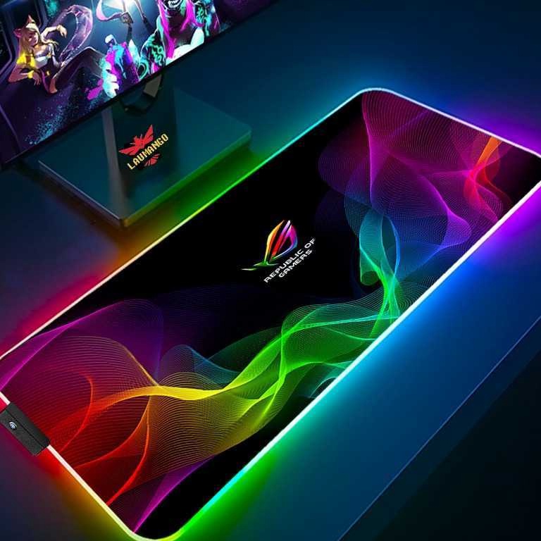 Jual Model Baru Alas Mouse Gaming RGB Mouse Pad Gaming RGB Version ...