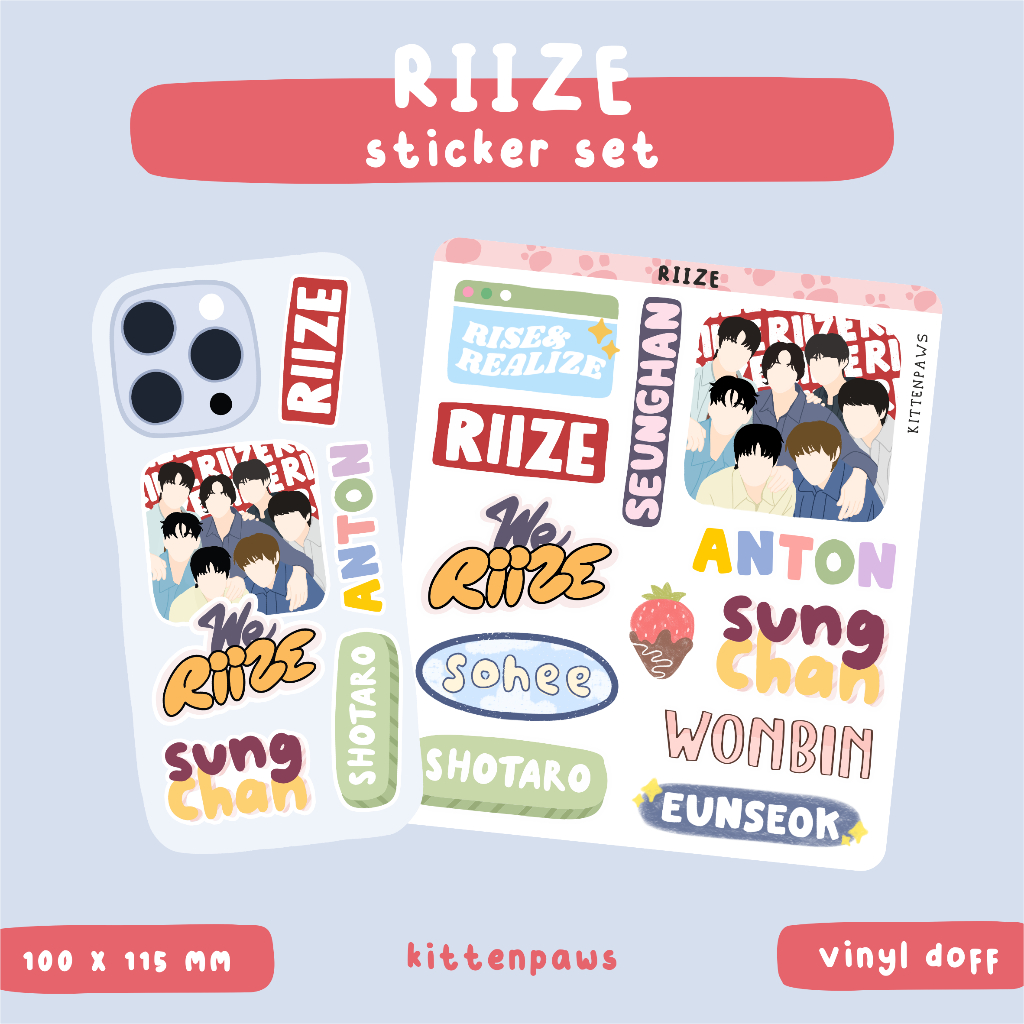 Jual RIIZE FANMADE STICKERS | Shopee Indonesia